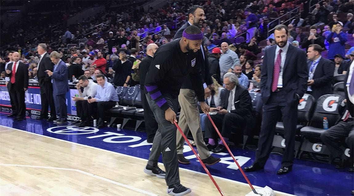 Boogie Mops Wet Court in Philly | NBA.com