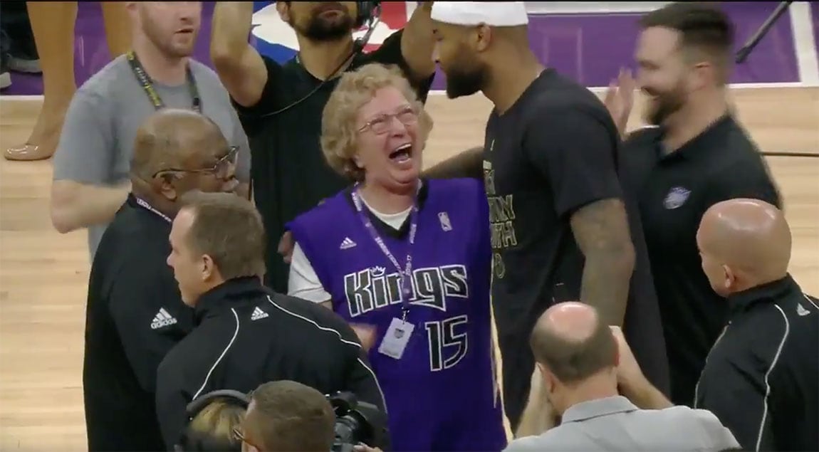 Overjoyed Kings Fan Meets Boogie | Sacramento Kings