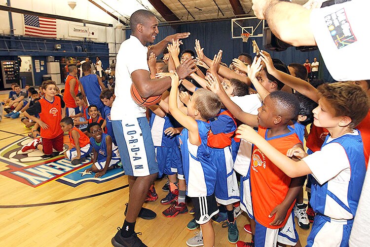 Gallery: Langston Galloway Visits Knicks Camp | New York Knicks