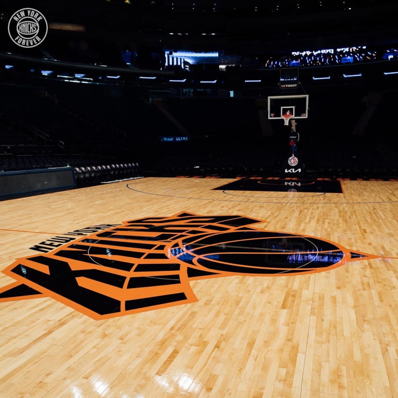 New York Knicks City Edition Court designed by KITH | New York Knicks