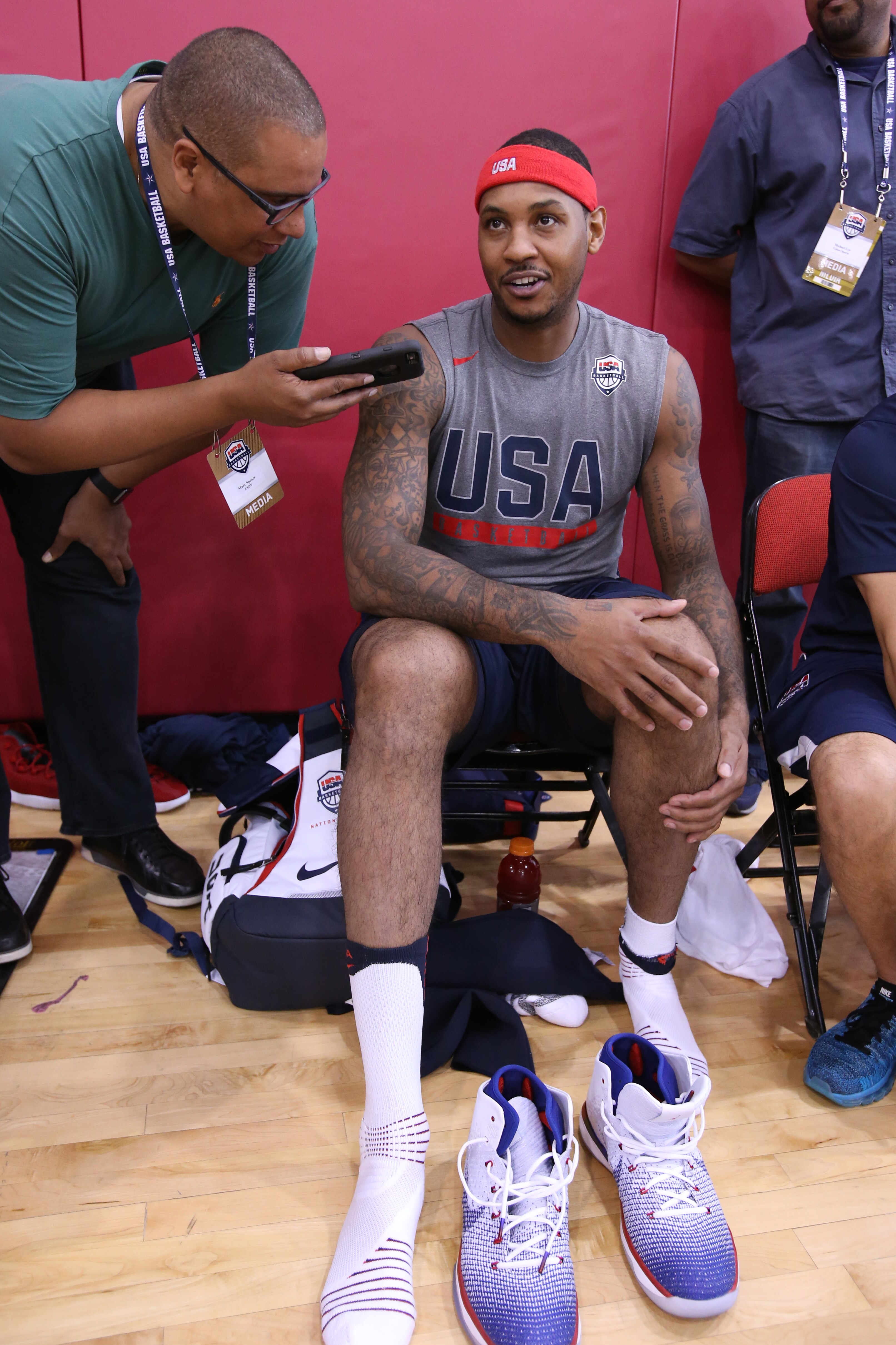 carmelo anthony practice facility