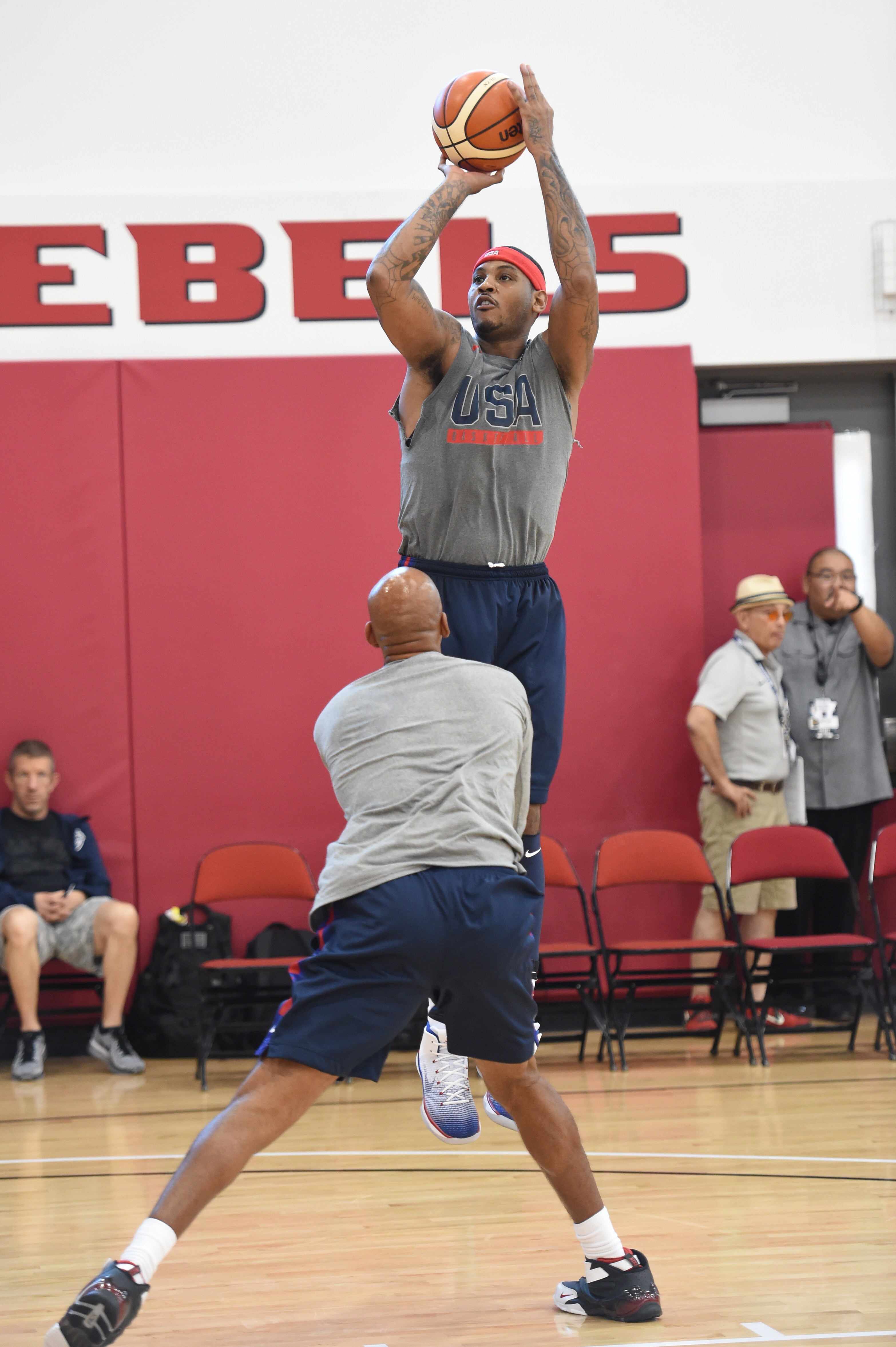 carmelo anthony practice