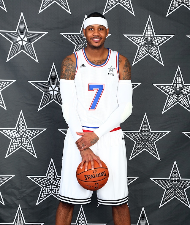 Melo Poses In 2015 All-Star Jersey Photo Gallery | NBA.com