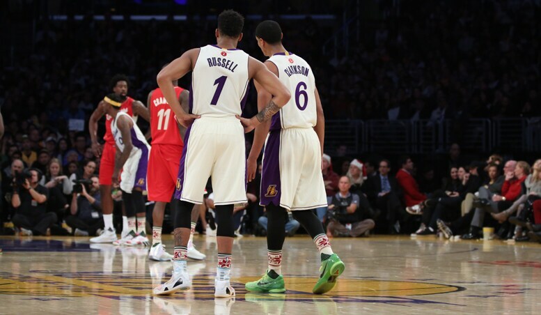 Russell, Clarkson React to Rising Stars Selections | Los Angeles Lakers