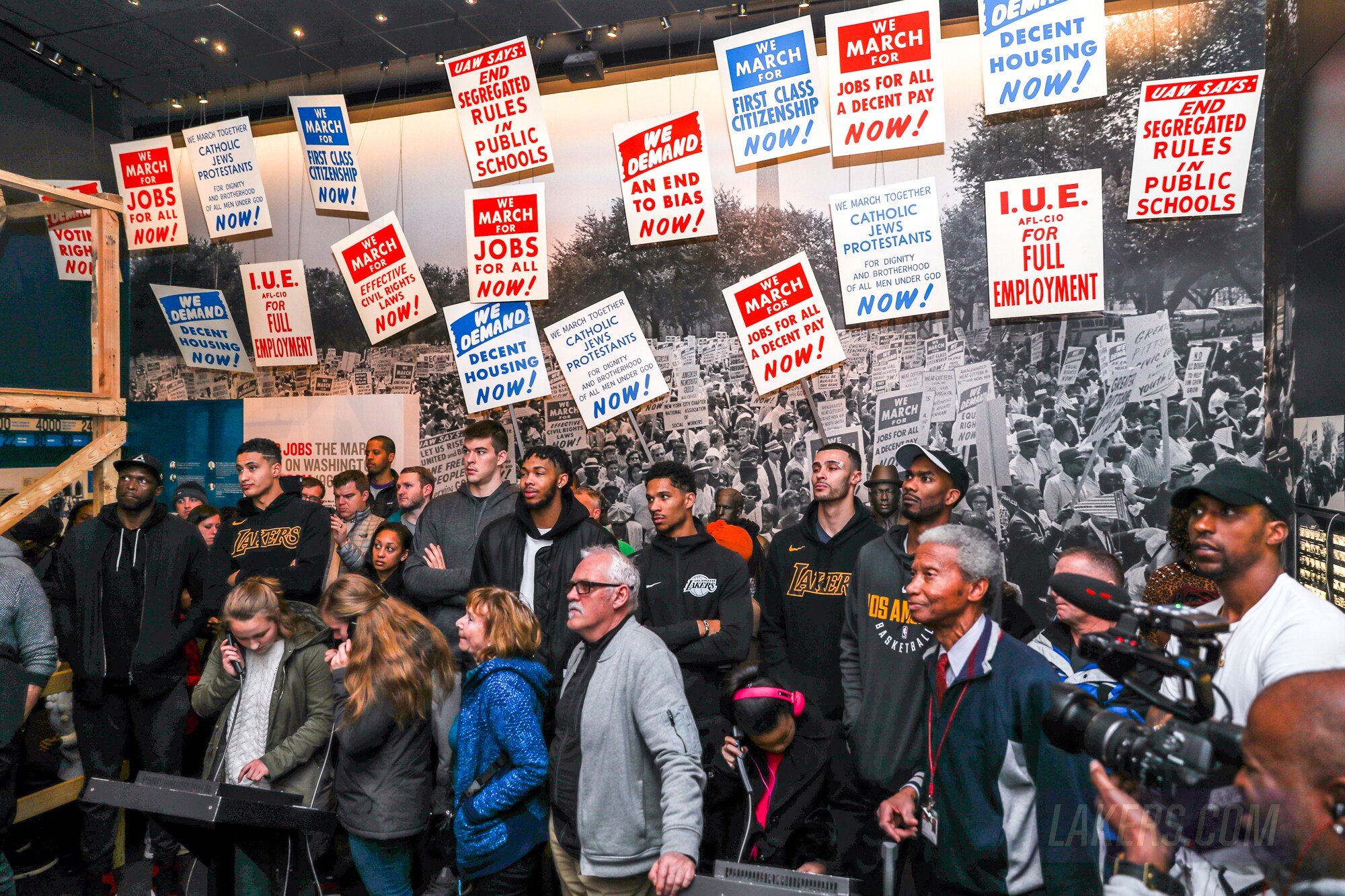 Lakers Visit National Civil Rights Museum | Los Angeles Lakers