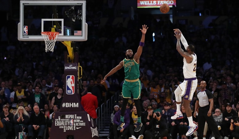 James’ Late Fadeway Key In Thrilling Rivalry Win | Los Angeles Lakers