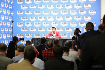 Photos: Draft Night with D'Angelo Russell | Los Angeles Lakers