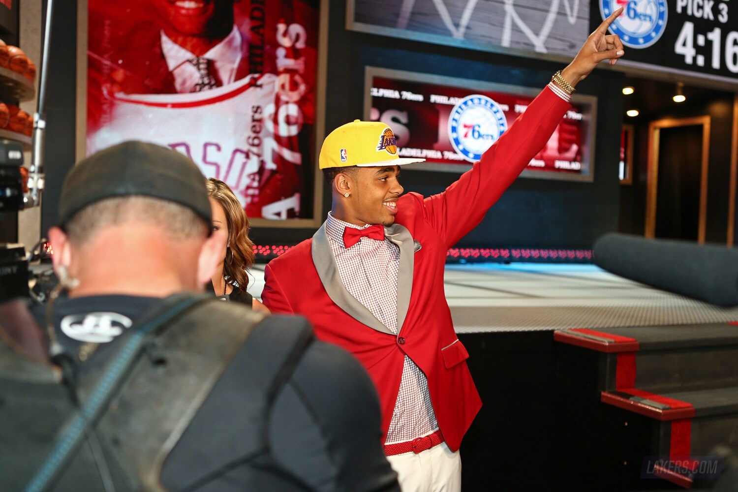 Photos: Draft Night with D'Angelo Russell | Los Angeles Lakers