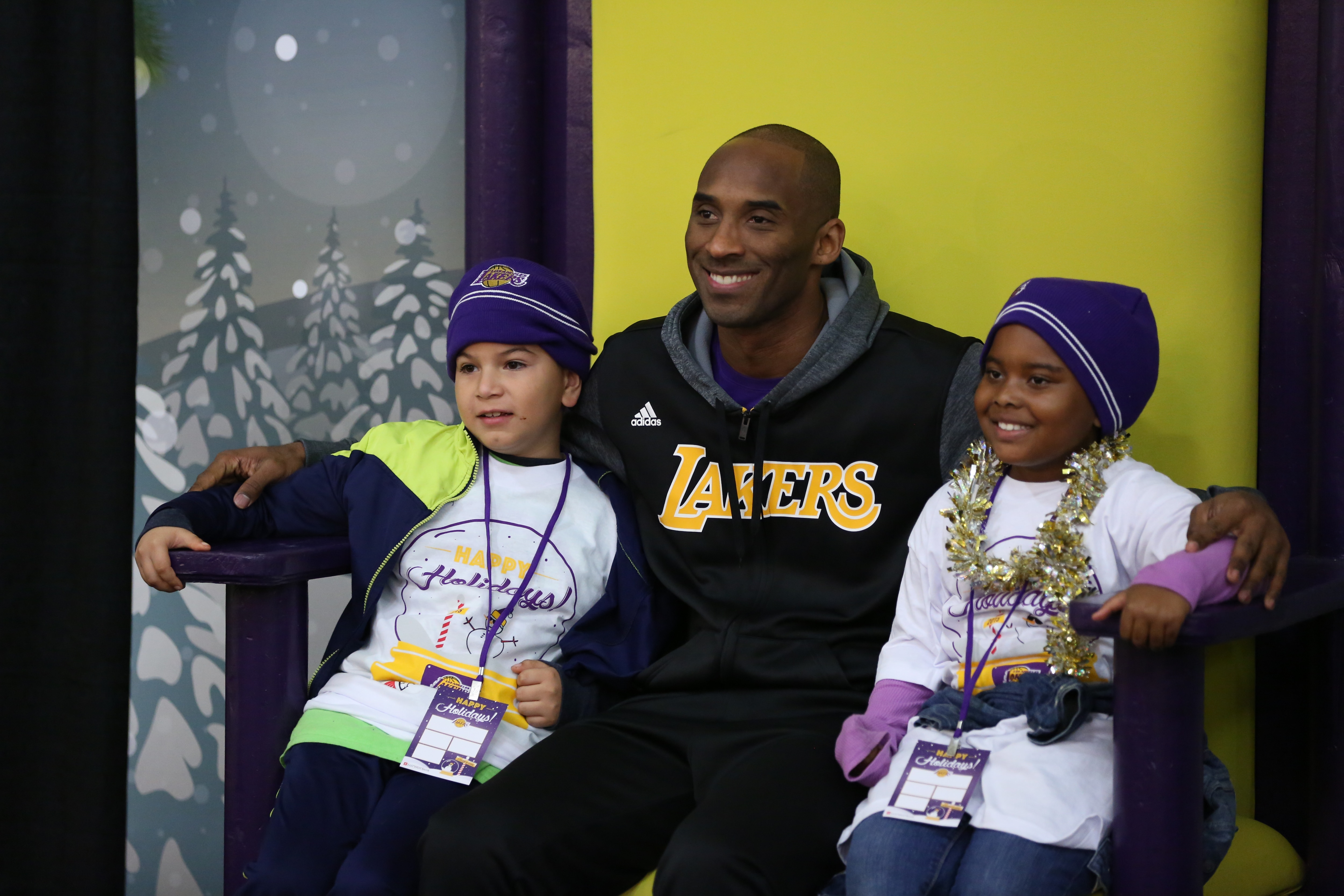 Kobe Plays Santa and Mentor | Los Angeles Lakers