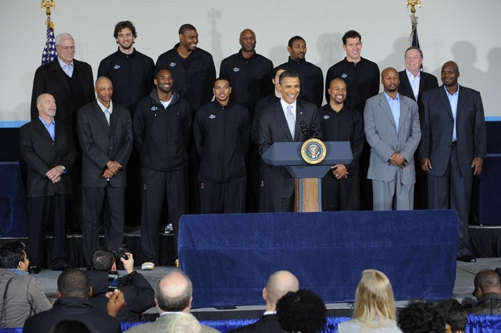 2010-11 Lakers Meet President Obama | Los Angeles Lakers