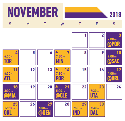 2018-19 Lakers Schedule Breakdown: November | NBA.com