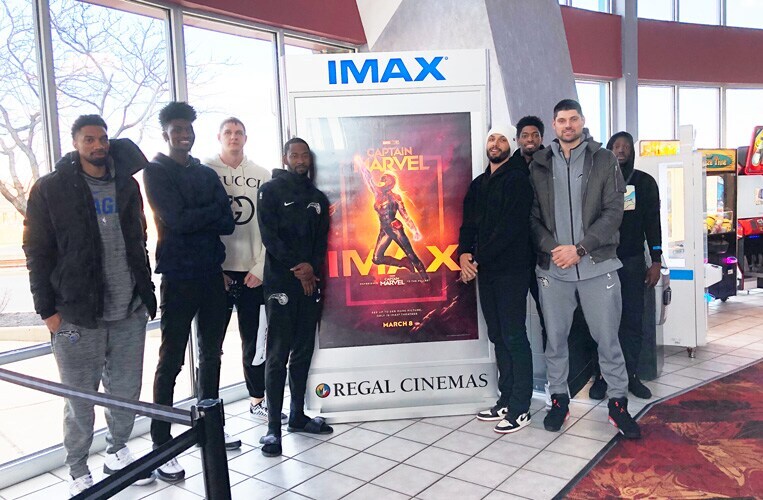 Magic Players Attend Screening of Captain Marvel | Orlando Magic