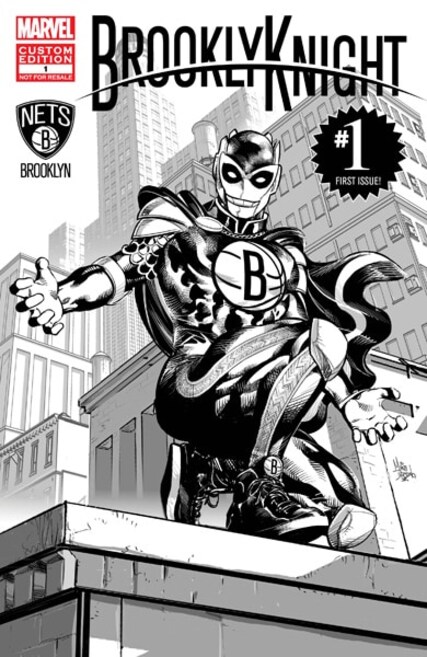 Marvel & Nets unveil first NBA Super Hero! Photo Gallery