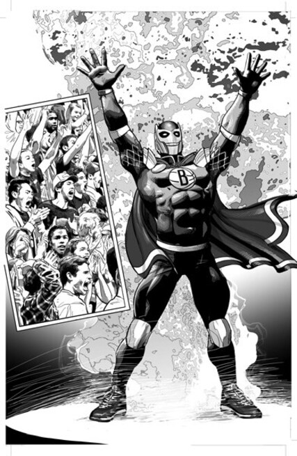 Marvel & Nets unveil first NBA Super Hero! Photo Gallery