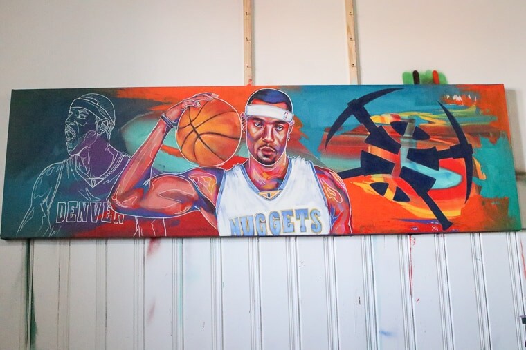 Kenyon Martin Mural | Behind the Scenes Photo Gallery | NBA.com