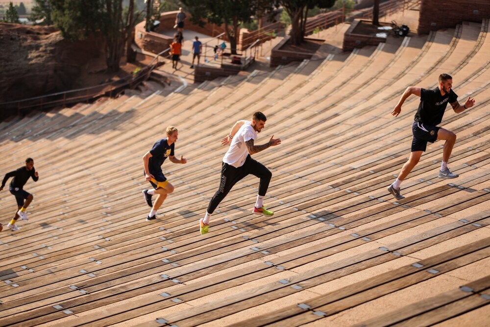 Nuggets Workout at Red Rocks Photo Gallery | NBA.com
