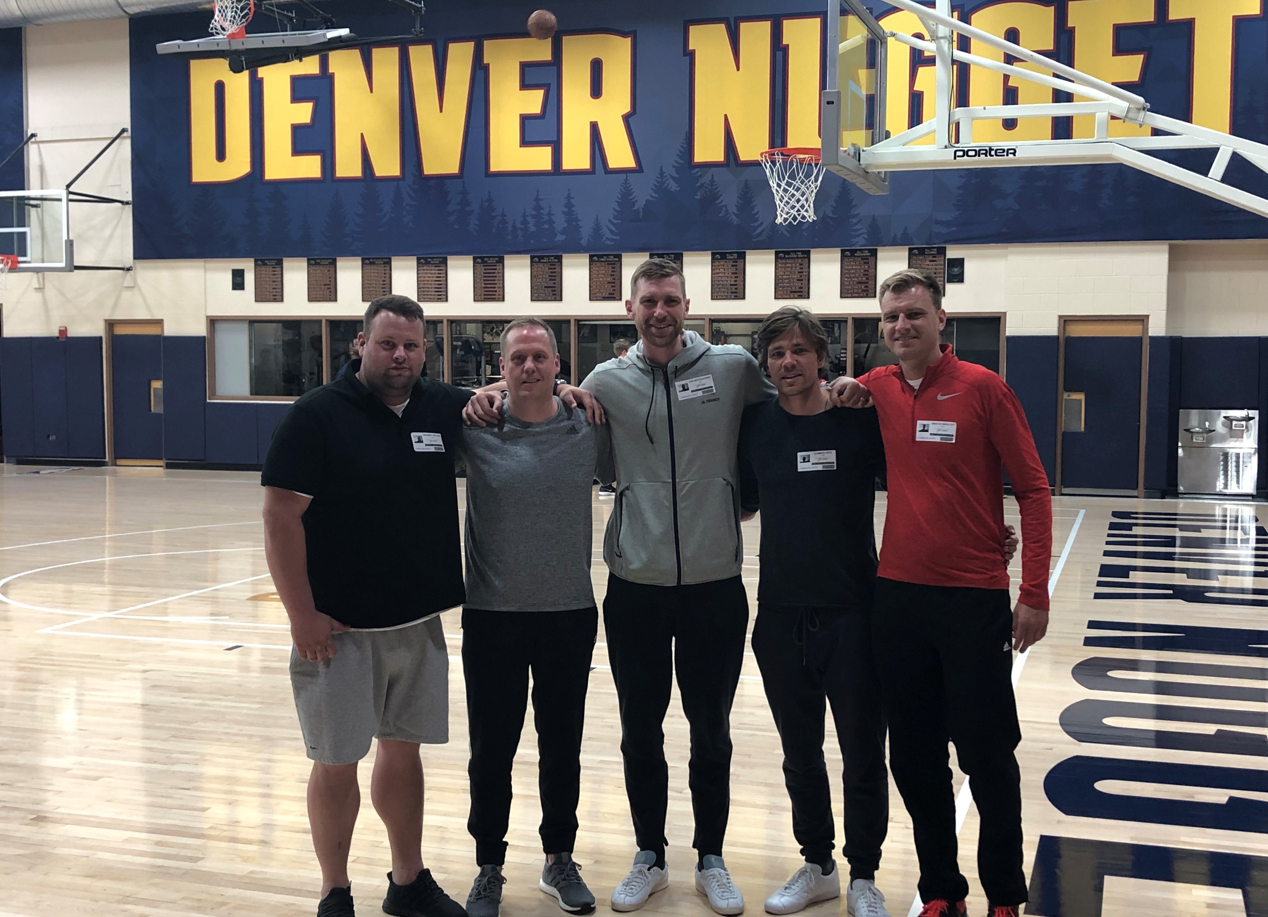 Denver Nuggets host former Arsenal star Per Mertesacker at Pepsi Center ...