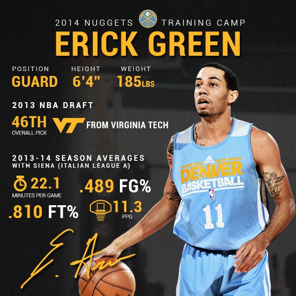 Preseason Player Infographics | Denver Nuggets