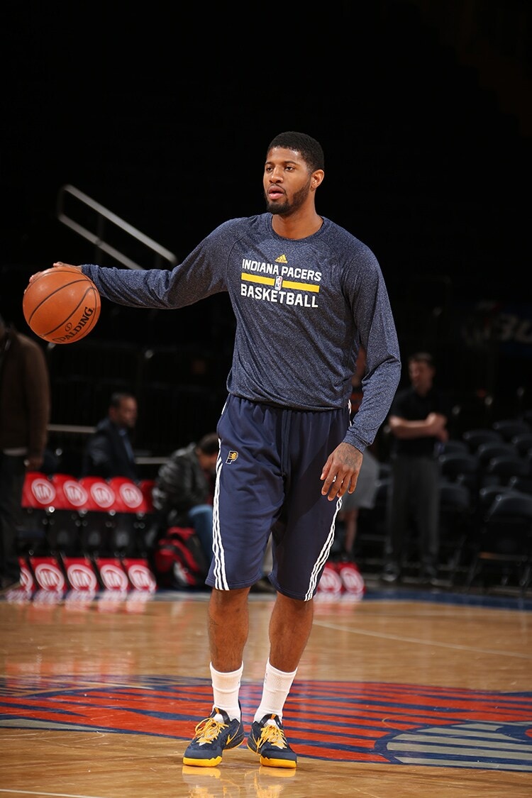 Paul George Shoots During Pregame | Indiana Pacers