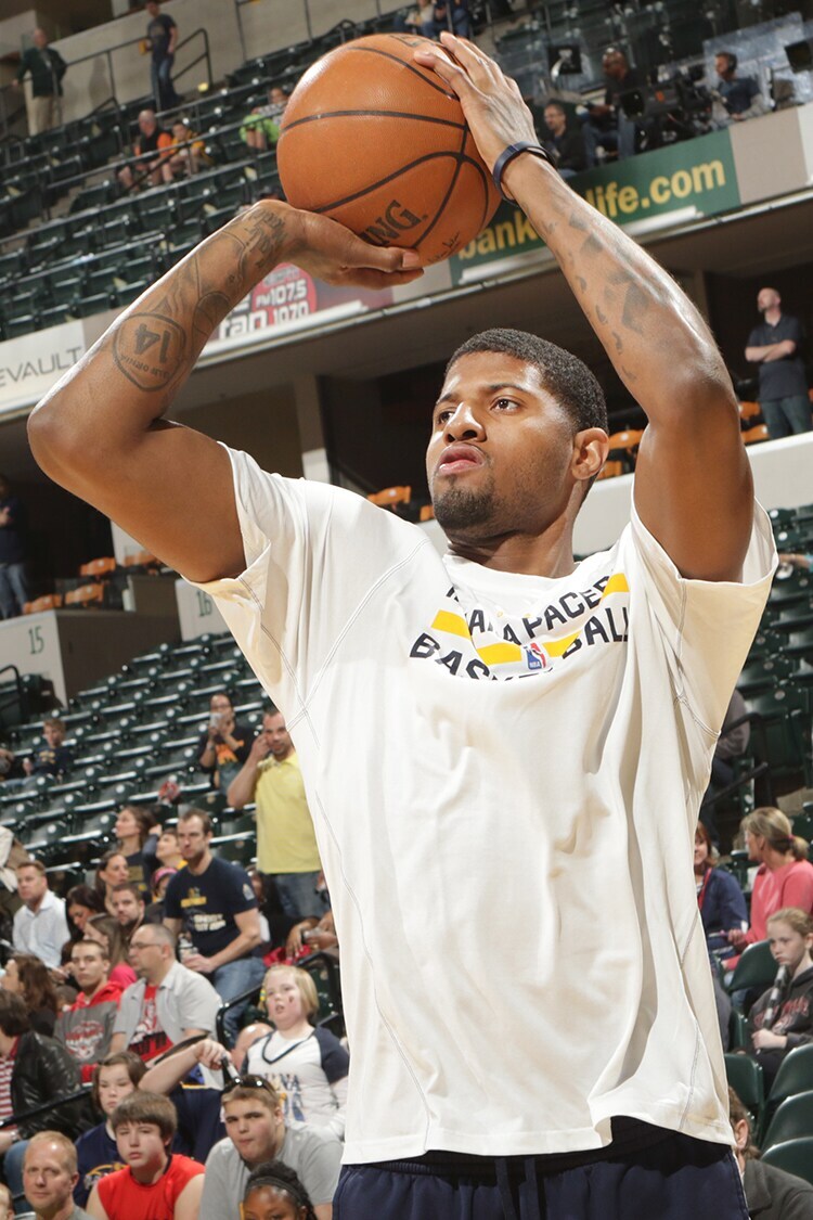 Paul George Shoots During Pregame | Indiana Pacers