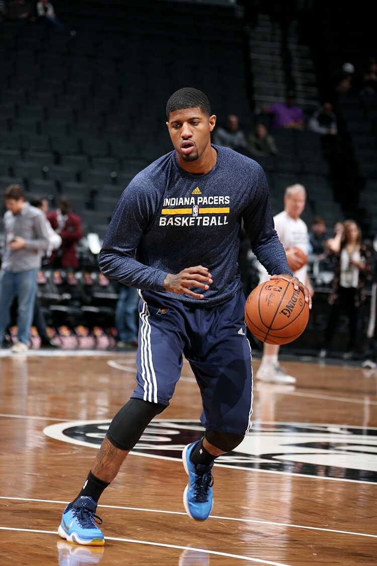 Paul George Shoots During Pregame | Indiana Pacers