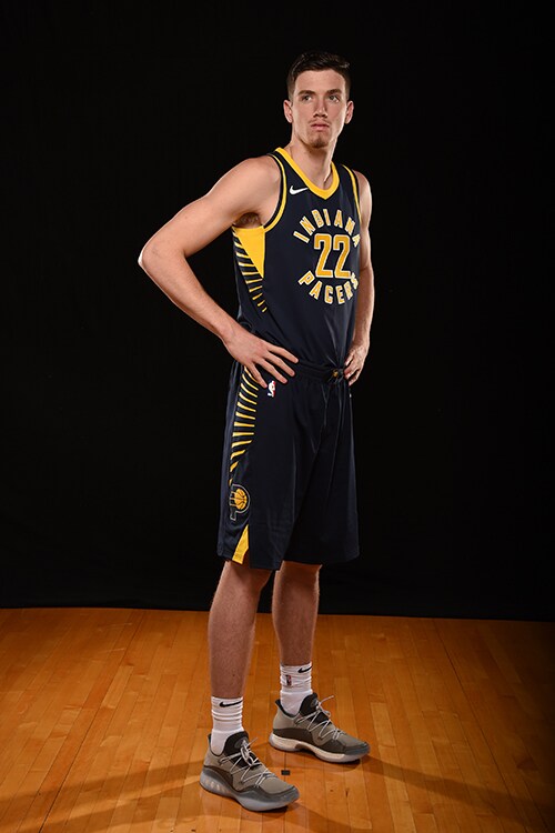 TJ Leaf Shows Off Nike Uniform in Rookie Photo Shoot Photo Gallery ...