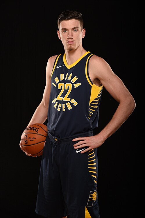TJ Leaf Shows Off Nike Uniform in Rookie Photo Shoot Photo Gallery ...
