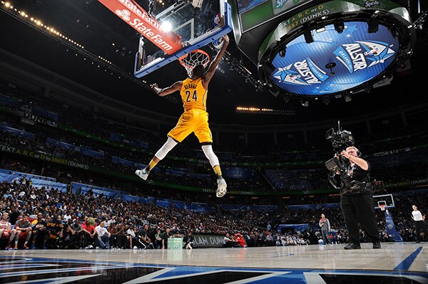 Paul George in 2012 Slam Dunk Contest | Indiana Pacers
