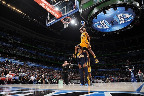 Paul George in 2012 Slam Dunk Contest | Indiana Pacers