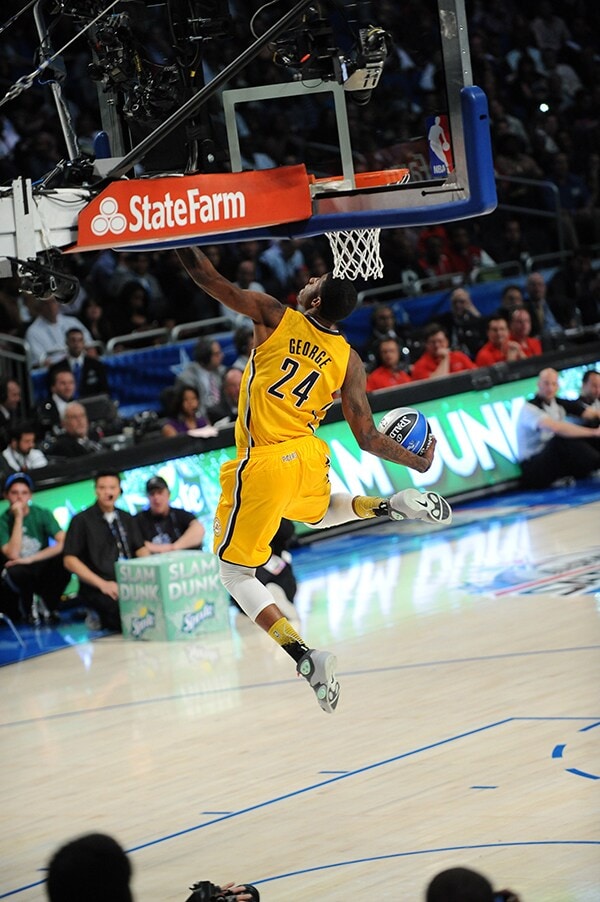 Paul George in 2012 Slam Dunk Contest | Indiana Pacers
