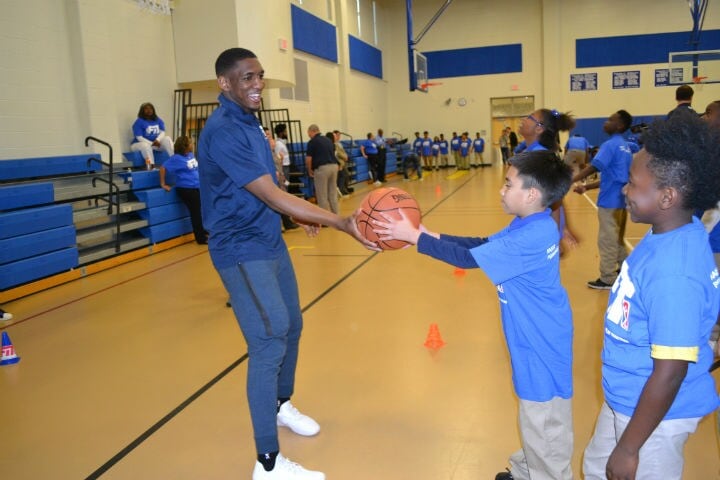Galloway Joins NBA Cares Fit Celebration Basketball Clinic | New ...