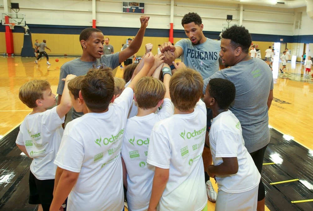 Pelicans players attend 2019 Team Gleason's basketball camp Photo ...