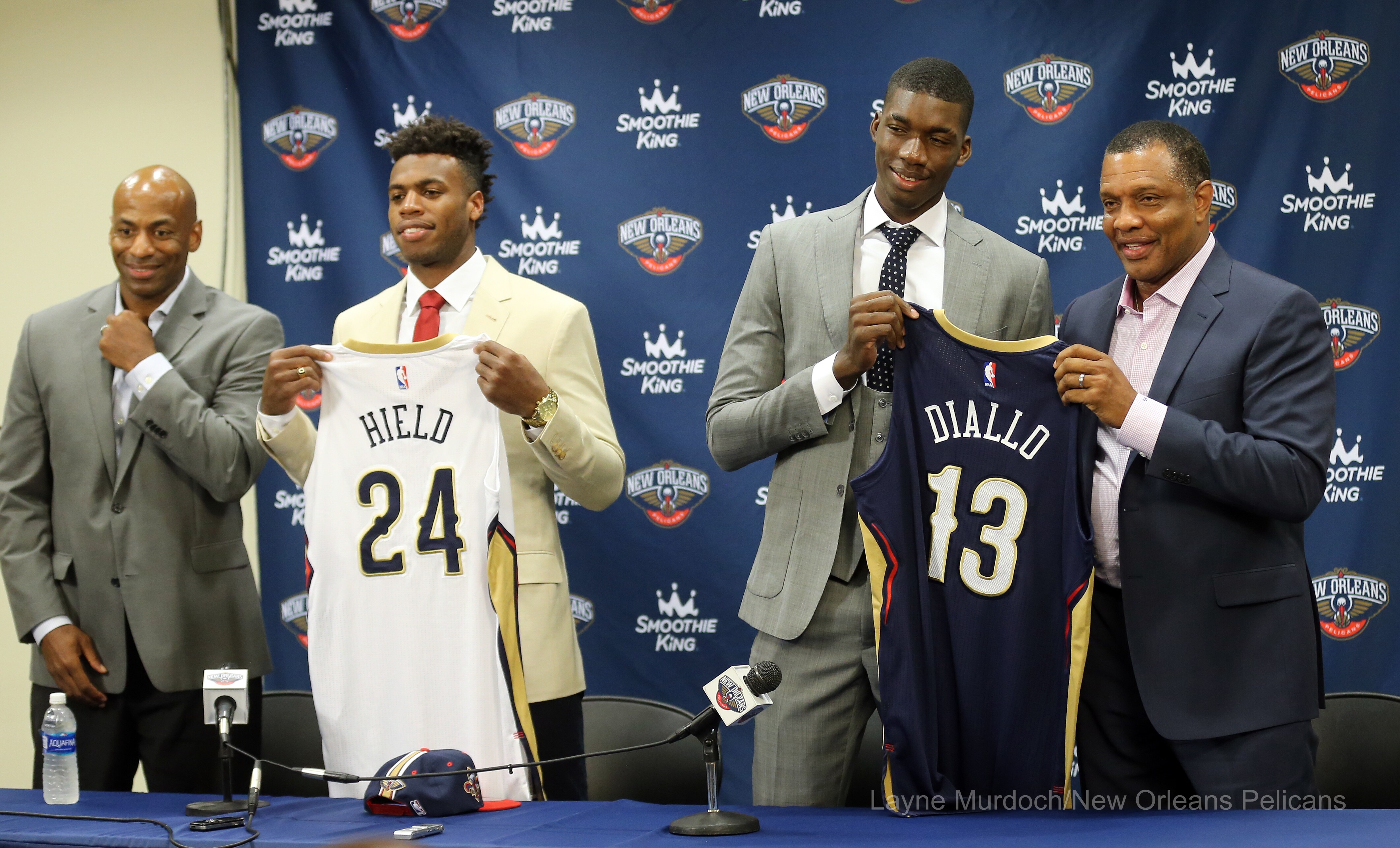 Buddy Hield and Cheick Diallo introductory press conference 6-24-16 ...