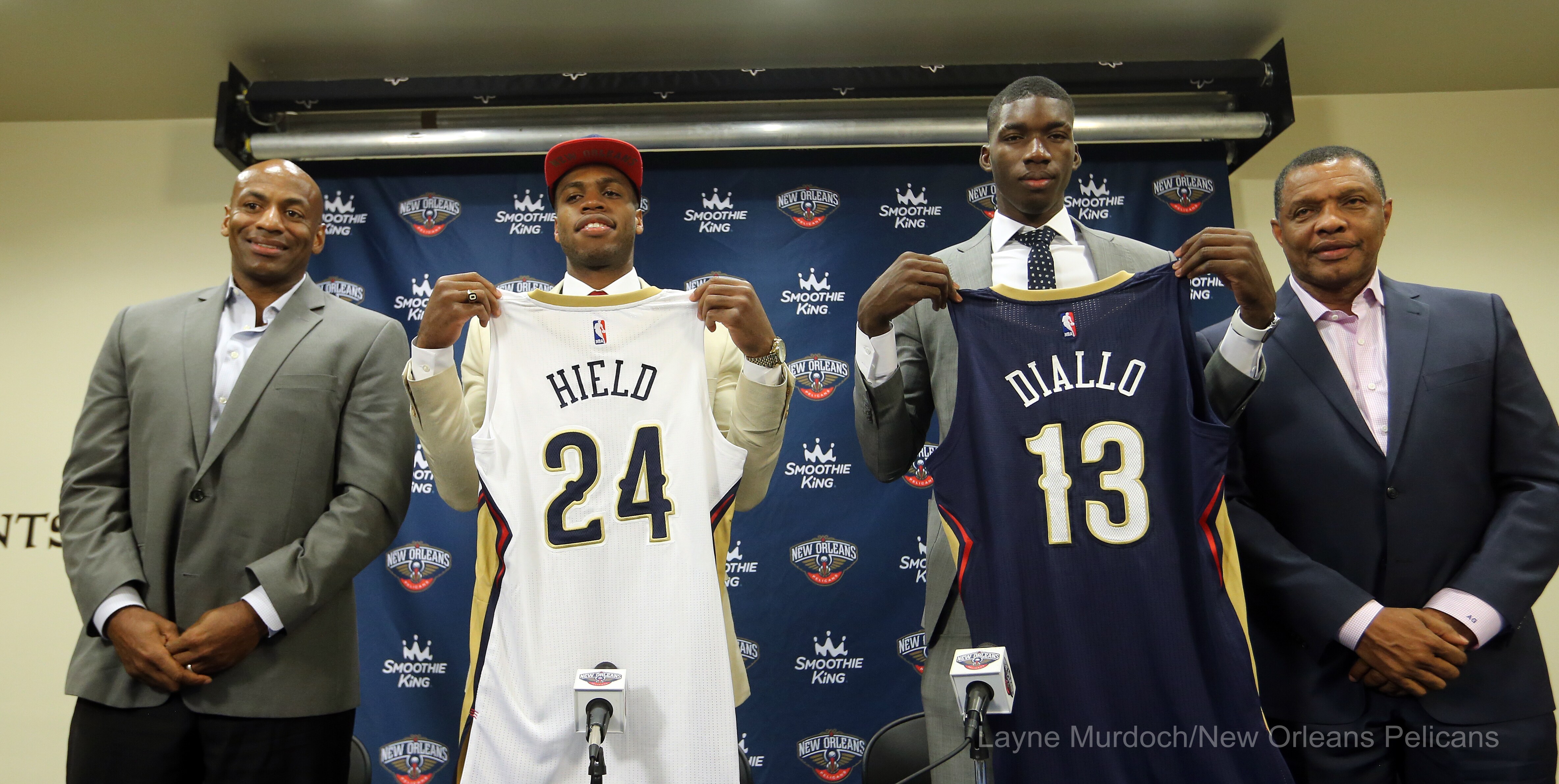 Buddy Hield and Cheick Diallo introductory press conference 6-24-16 ...