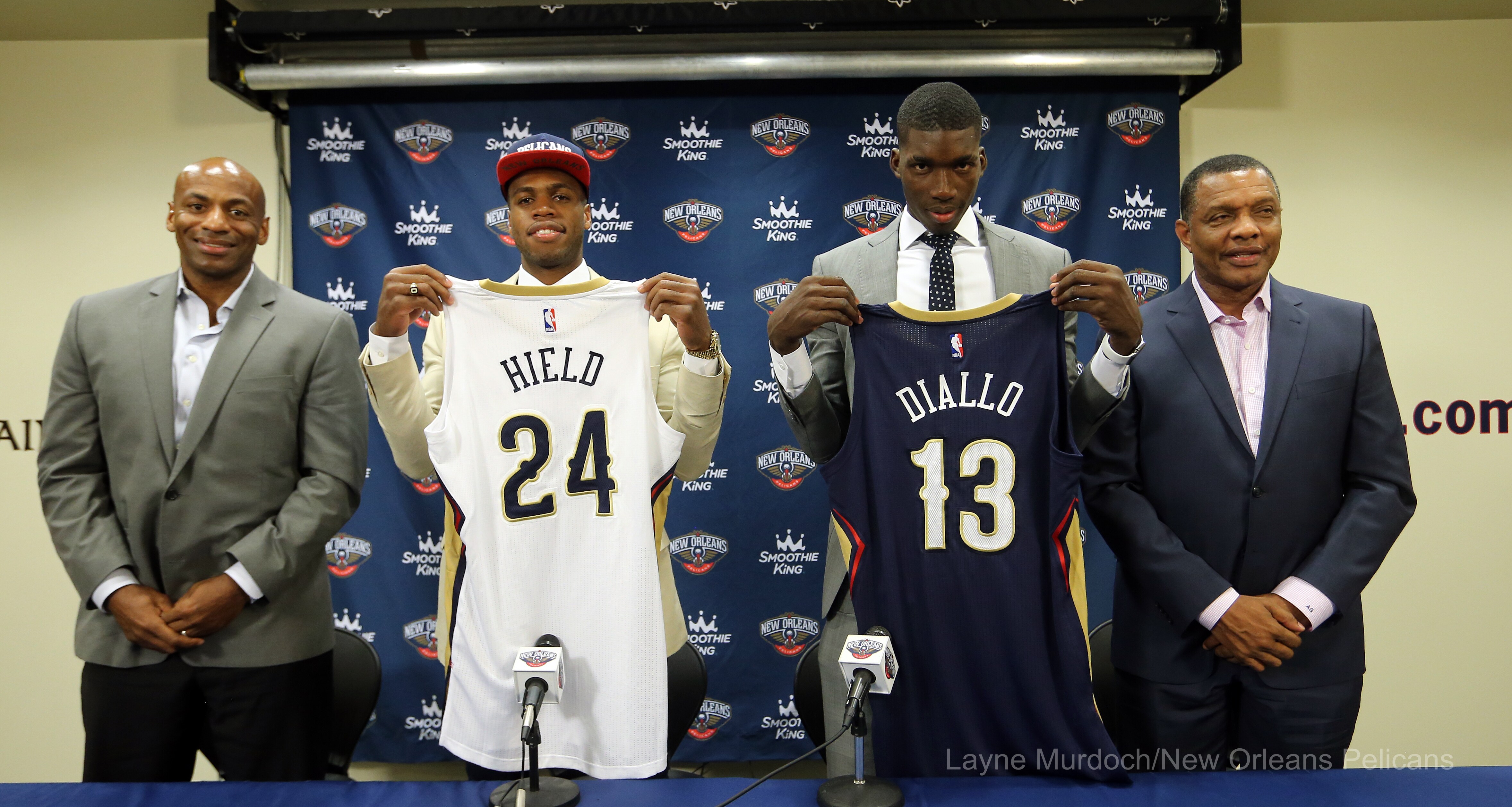 Buddy Hield and Cheick Diallo introductory press conference 6-24-16 ...