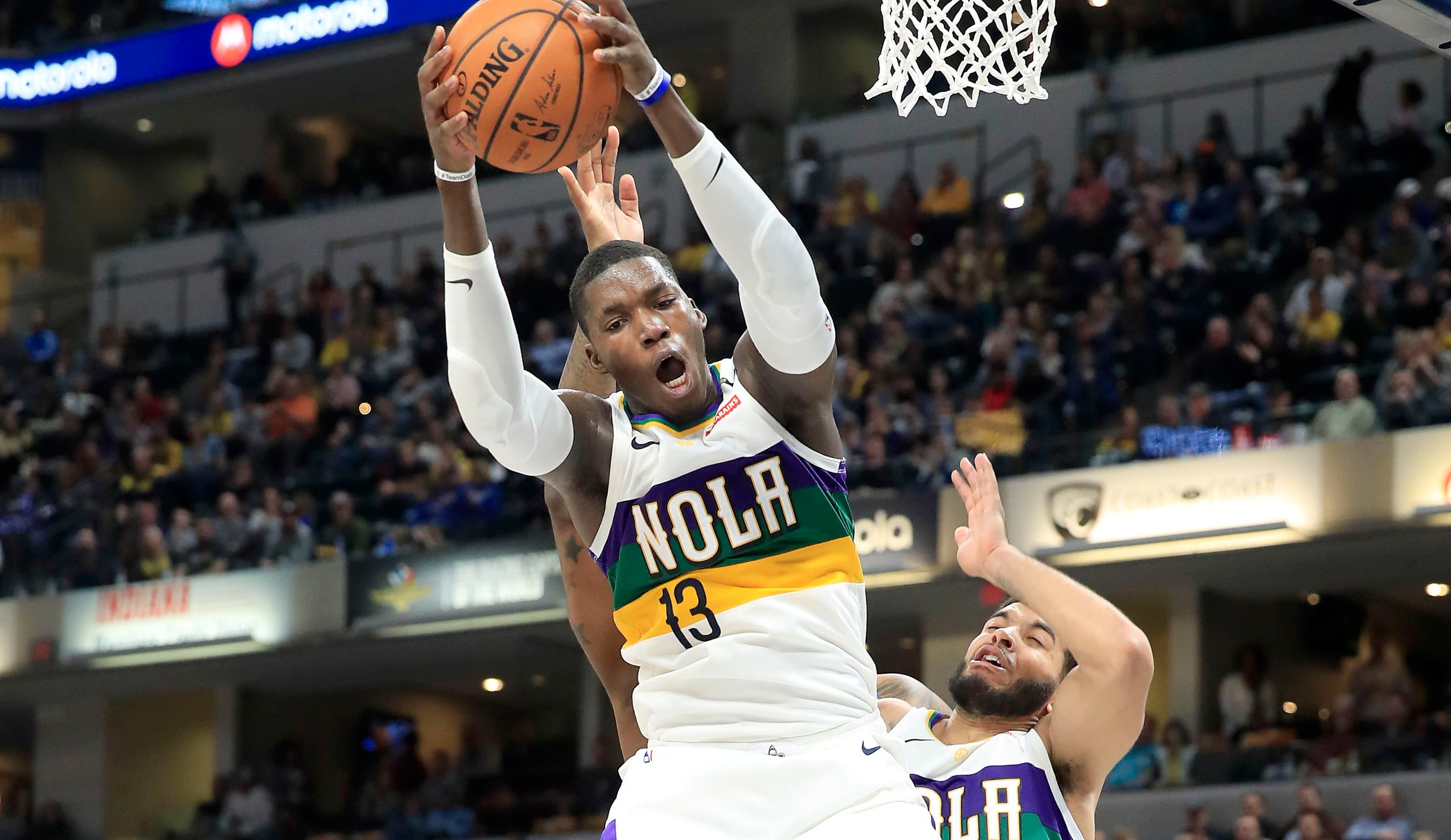 Cheick Diallo firing up Pelicans with energetic, effective play at both ...