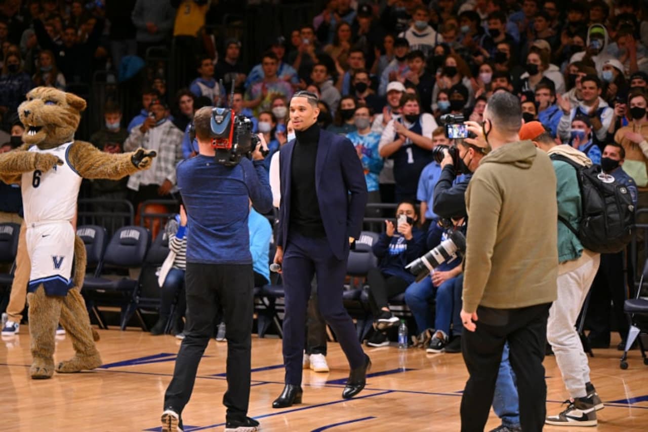 Photos: Josh Hart jersey retirement ceremony at Villanova University ...