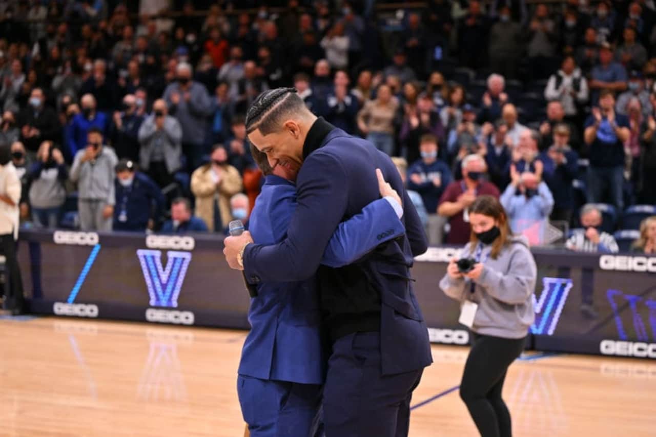 Photos: Josh Hart jersey retirement ceremony at Villanova University ...