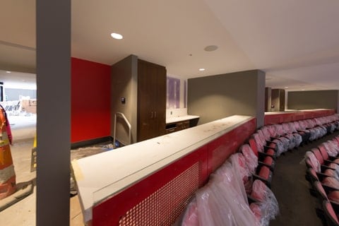 Little Caesars Arena Loge Box Progress | Detroit Pistons