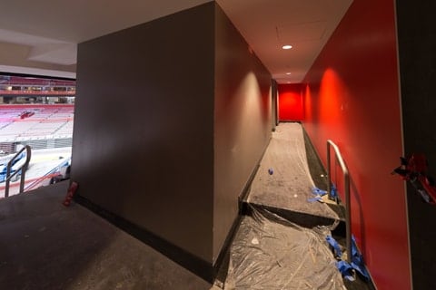 Little Caesars Arena Loge Box Progress | Detroit Pistons