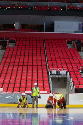 Photos: Pistons Court at LCA | Detroit Pistons