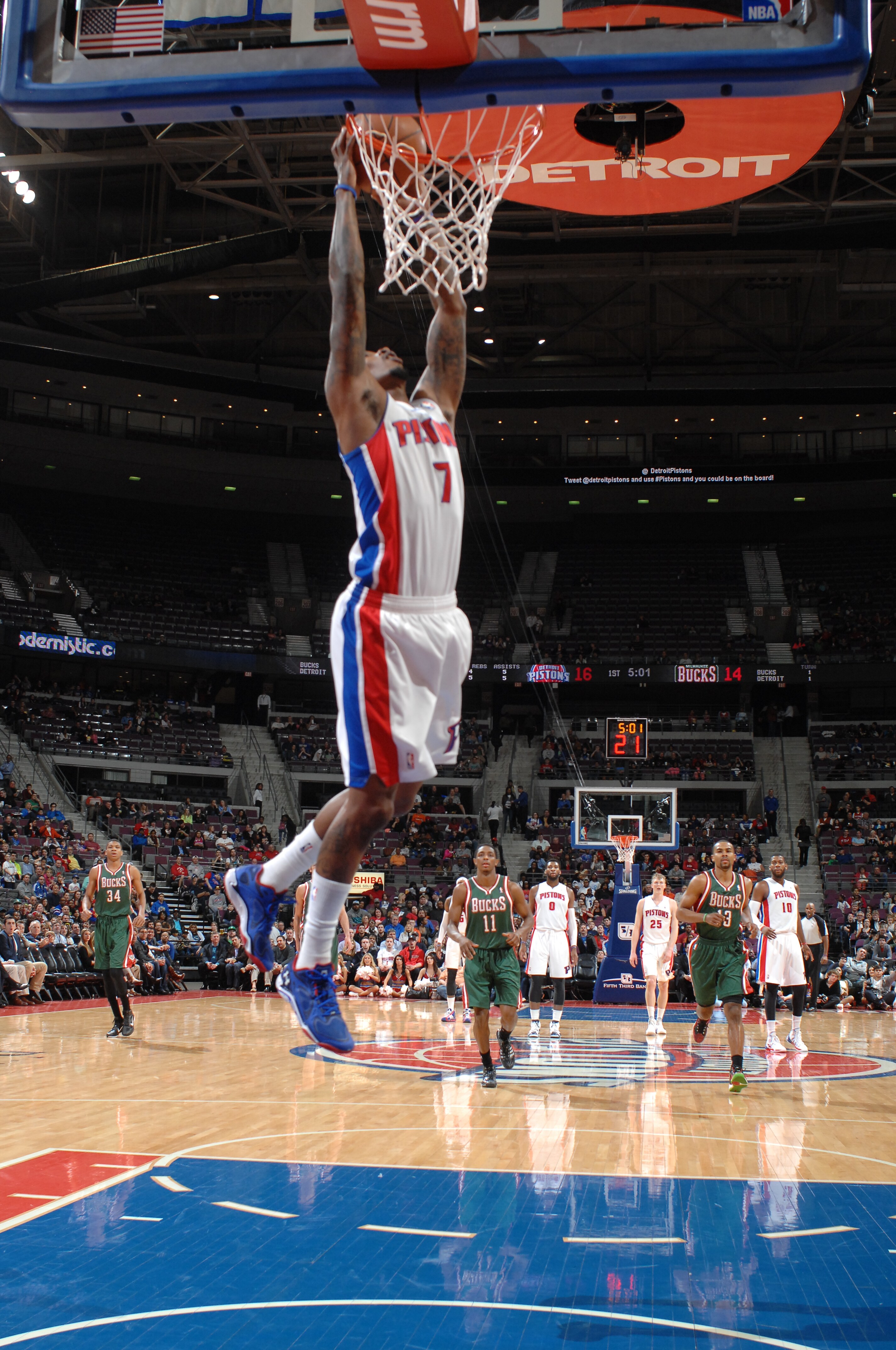 brandon jennings pistons highlights