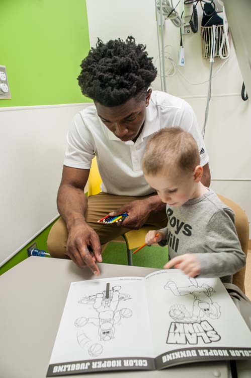 Children's Hospital of Michigan -- Troy Hospital Visit | Detroit Pistons