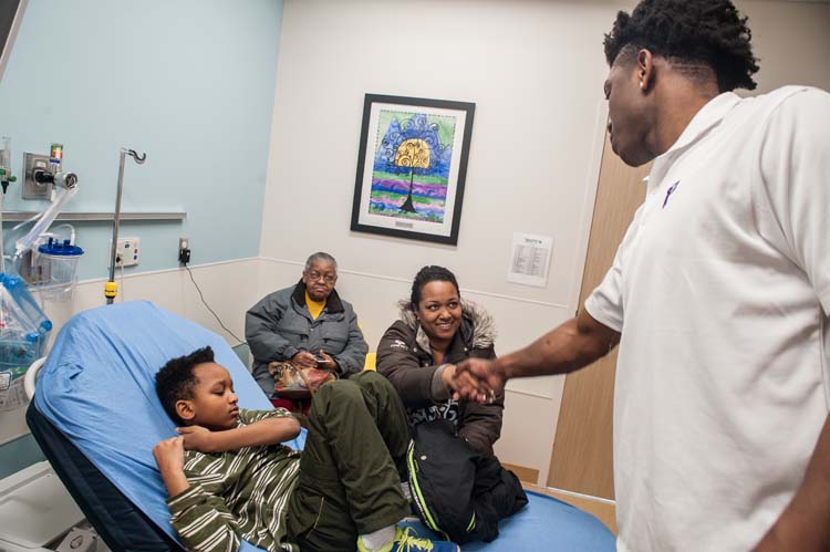 Children's Hospital of Michigan -- Troy Hospital Visit | Detroit Pistons