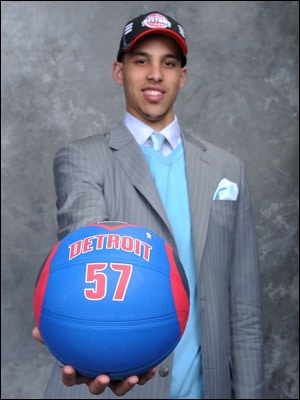 Pistons Select Austin Daye with 15th Pick in 2009 NBA Draft | Detroit ...