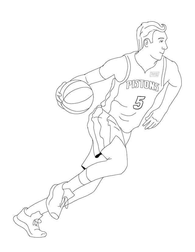 basketball team logo coloring pages