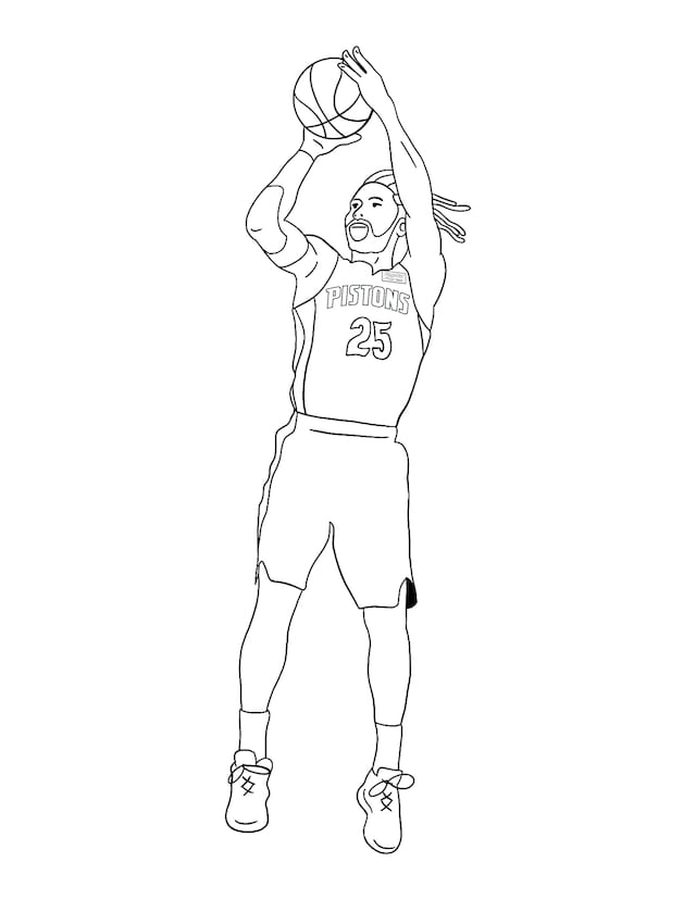 coloring pages basketball teams