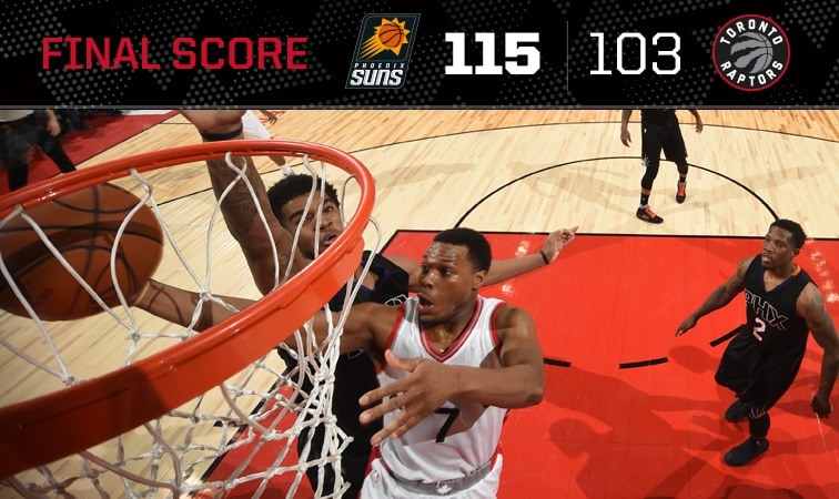 Game Rap: Raptors 103, Suns 115 | Toronto Raptors