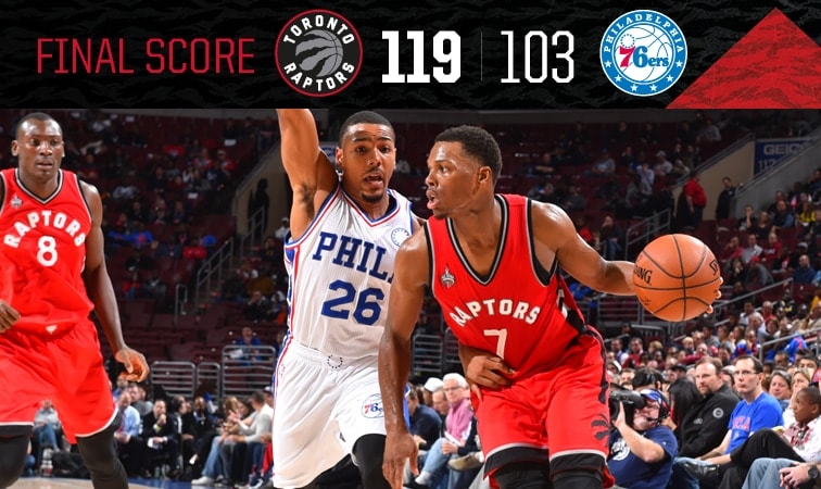 Game Rap: Raptors 119, 76ers 103 | Toronto Raptors