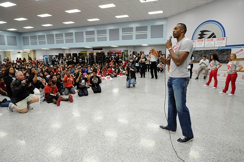 Block Out Violence Rally - Hodges Bend Middle School | Houston Rockets
